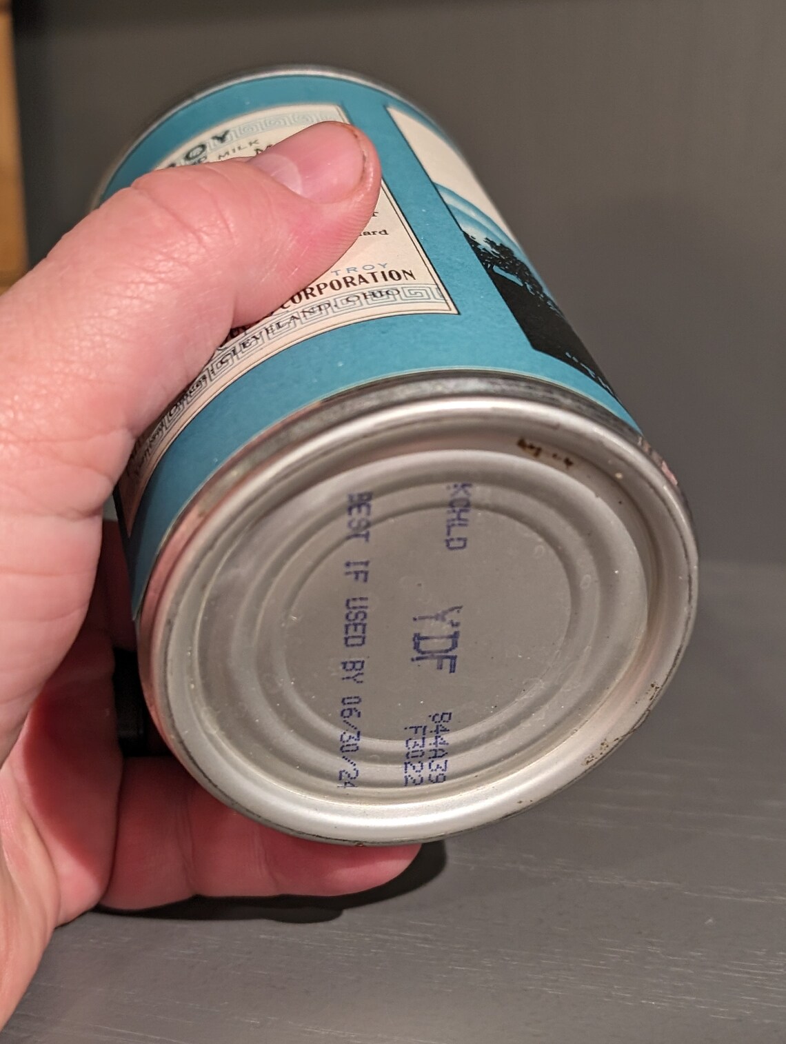 1920s Troy Evaporated Milk Old Bossy Can Label on Can Original Vintage ...