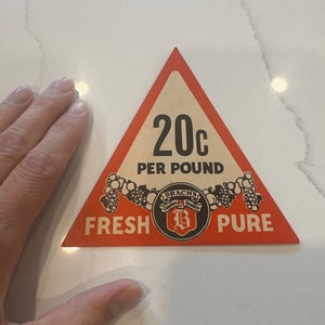 1930s-1940s Brach's Candy Candies Price Signs Price Tags Original ...