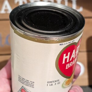 1940s Hart Brand Wax Beans Can Label on Can Original Vintage Heart ...