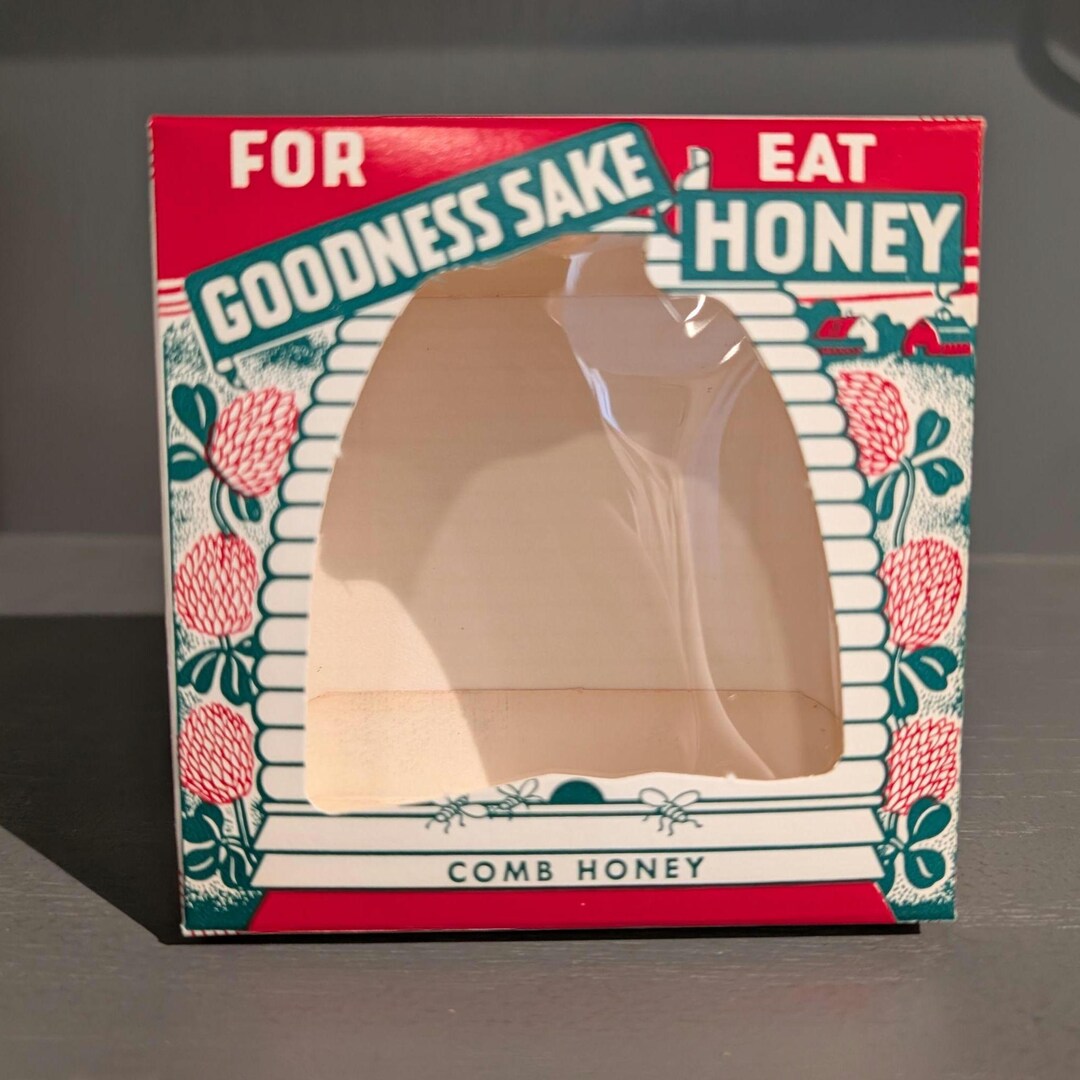 NOS & Original 1950s 60s Pure Comb Honey Box - Kitchen Decor - Etsy