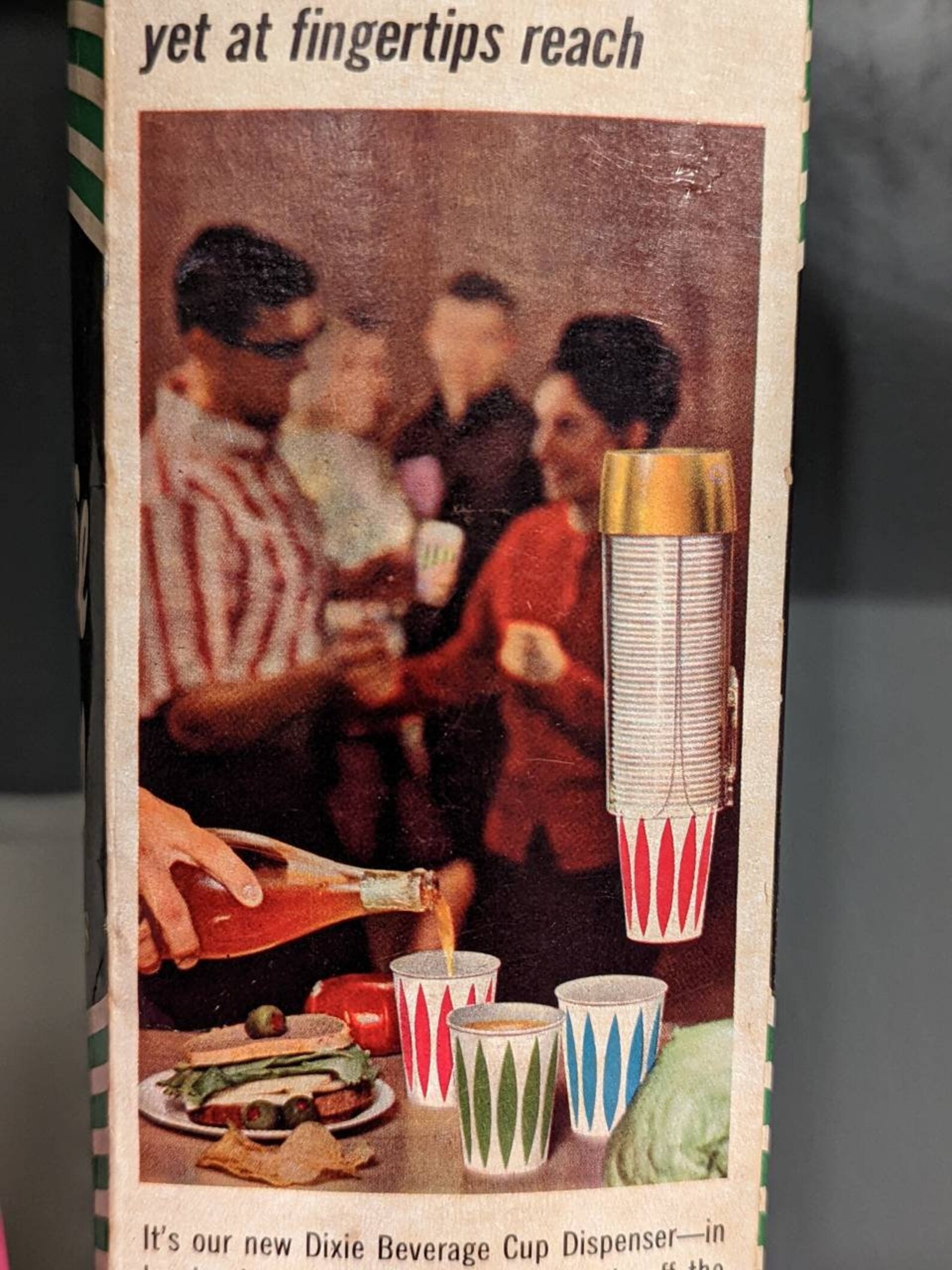 NOS 1960s Retro Dixie Waxed Paper Cup Old & Original Ice - Etsy