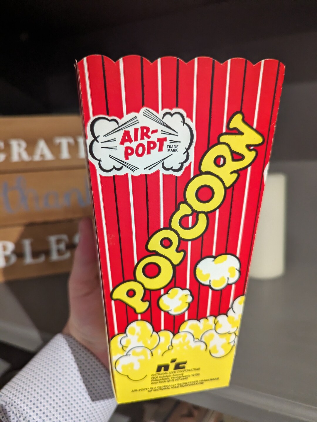 NOS 1970s 1980s Air-popt Hot Popcorn Pop Corn Cup Box- Old - Original ...