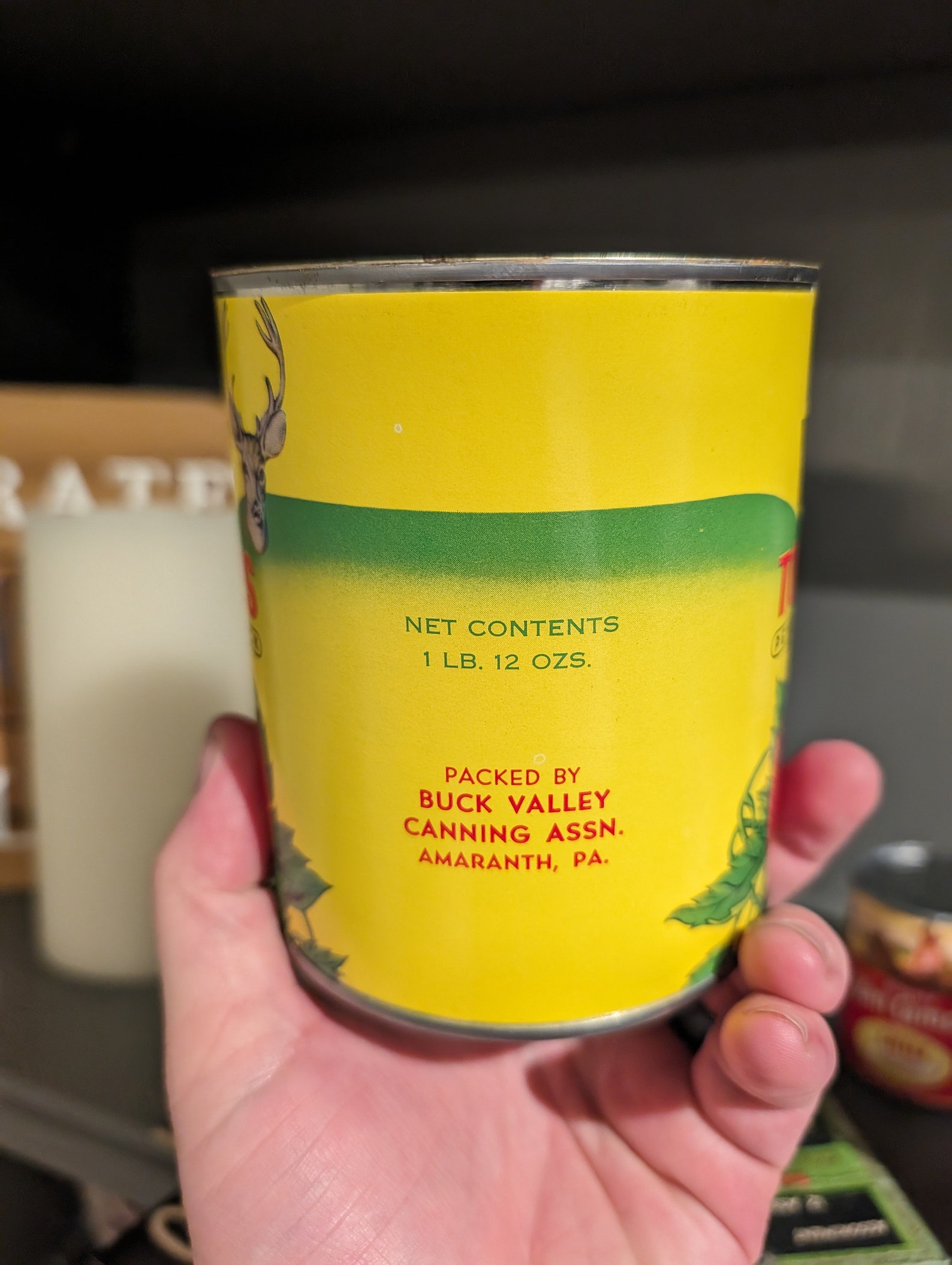 1960's Buck Valley Tomatoes Can Label on Can Original Vintage Buck ...