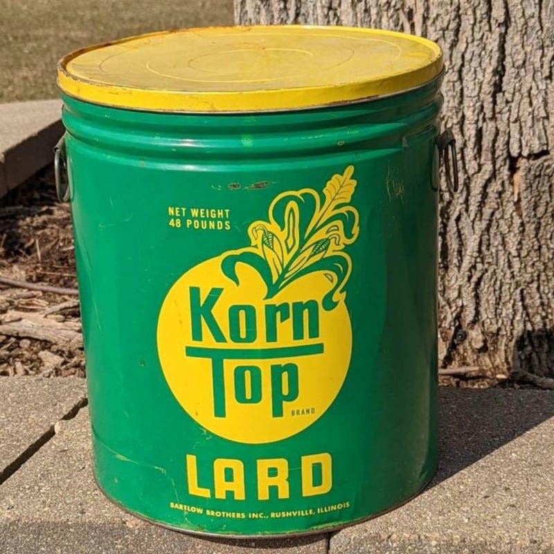 Lard Tin - Etsy