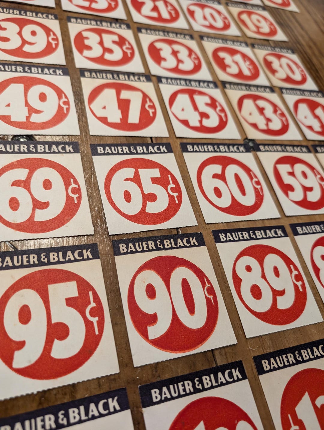 PICK 5: 1920s 30s Drug Store Price Sign Grocery Store Paper Price Tags ...