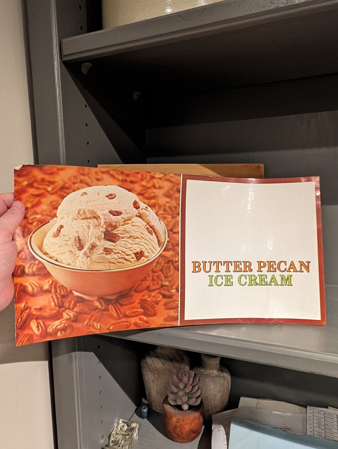 1970s Butter Pecan Ice Cream Poster Sign Poster Original Vintage - Old ...