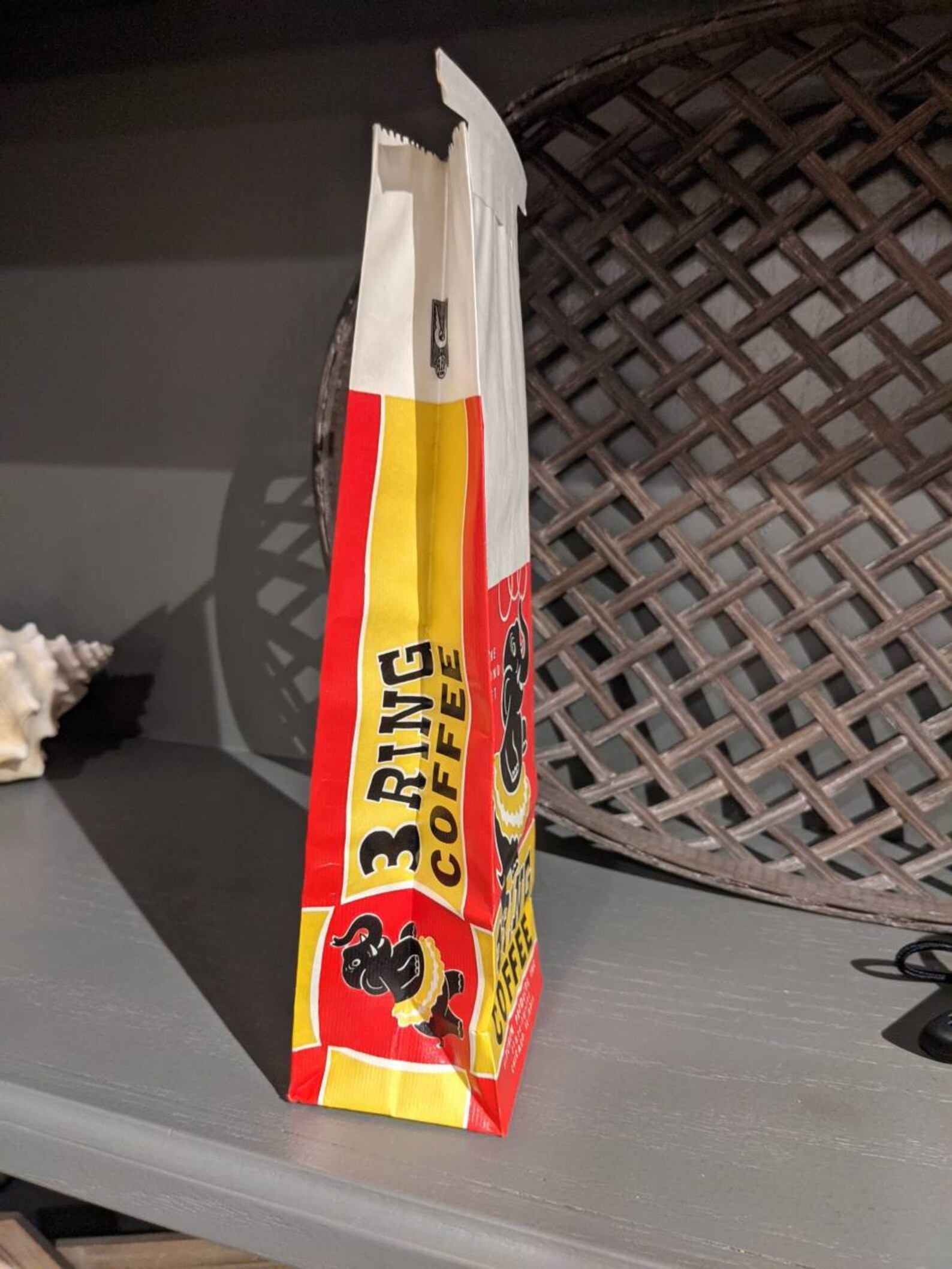 Vintage NOS 1950's 3 Ring Coffee Bag Elephant Old & | Etsy