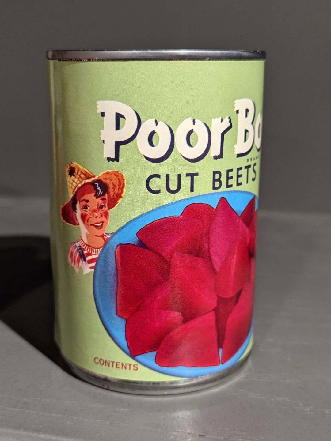 1960's Poor Boy Sliced Beets Can Label on Can Original Vintage St ...