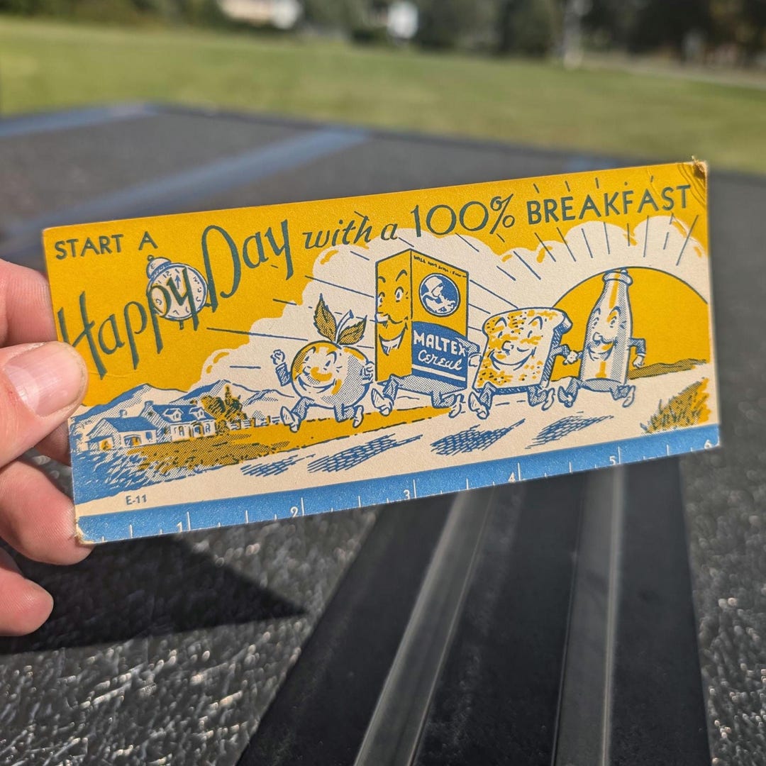 1930s Maltex Cereal Ward's Original Sign Blotter - Old & Original ...