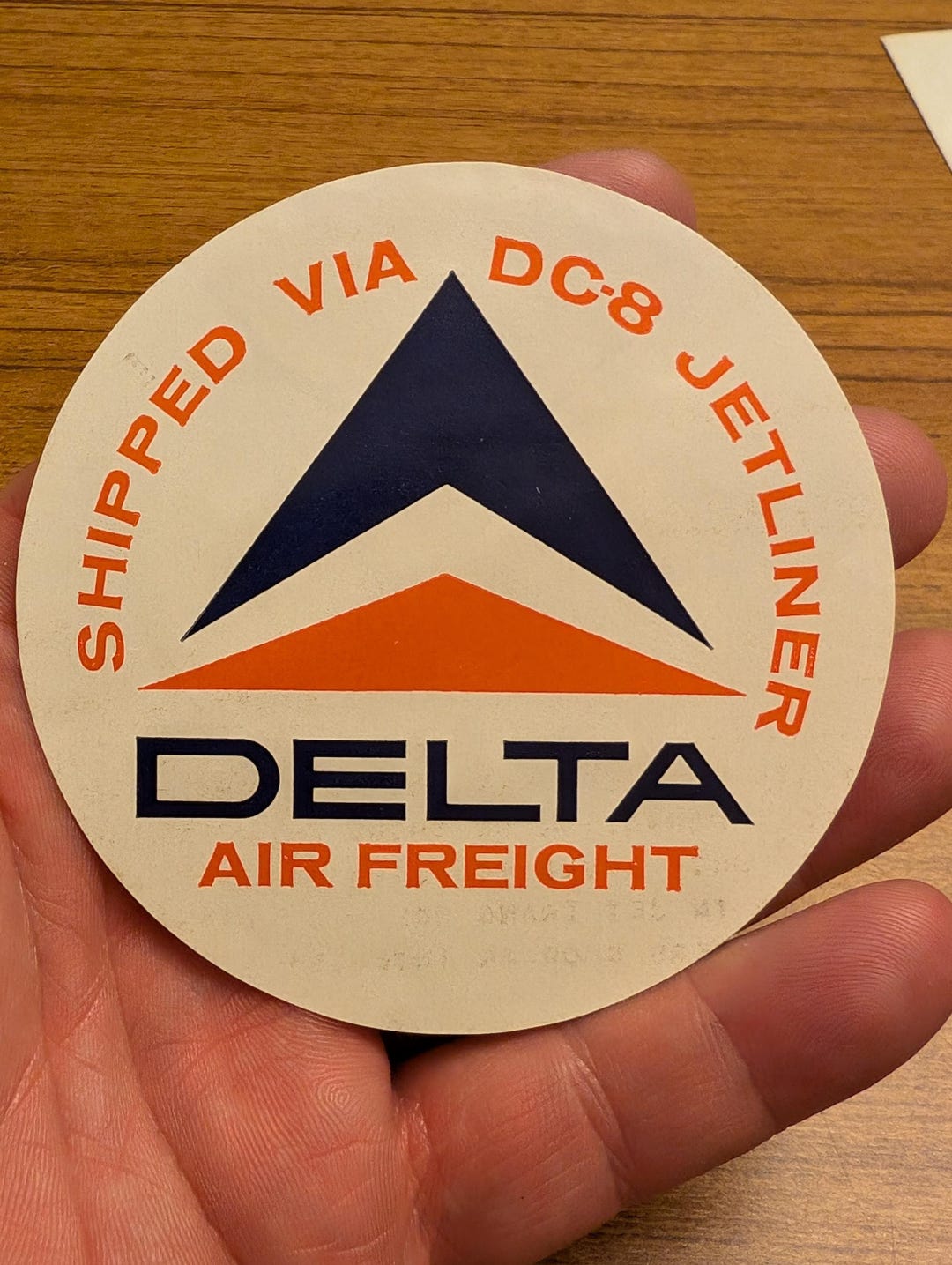 1960s Delta Airlines Air Freight DC-8 Gummed Label Original - Vintage ...