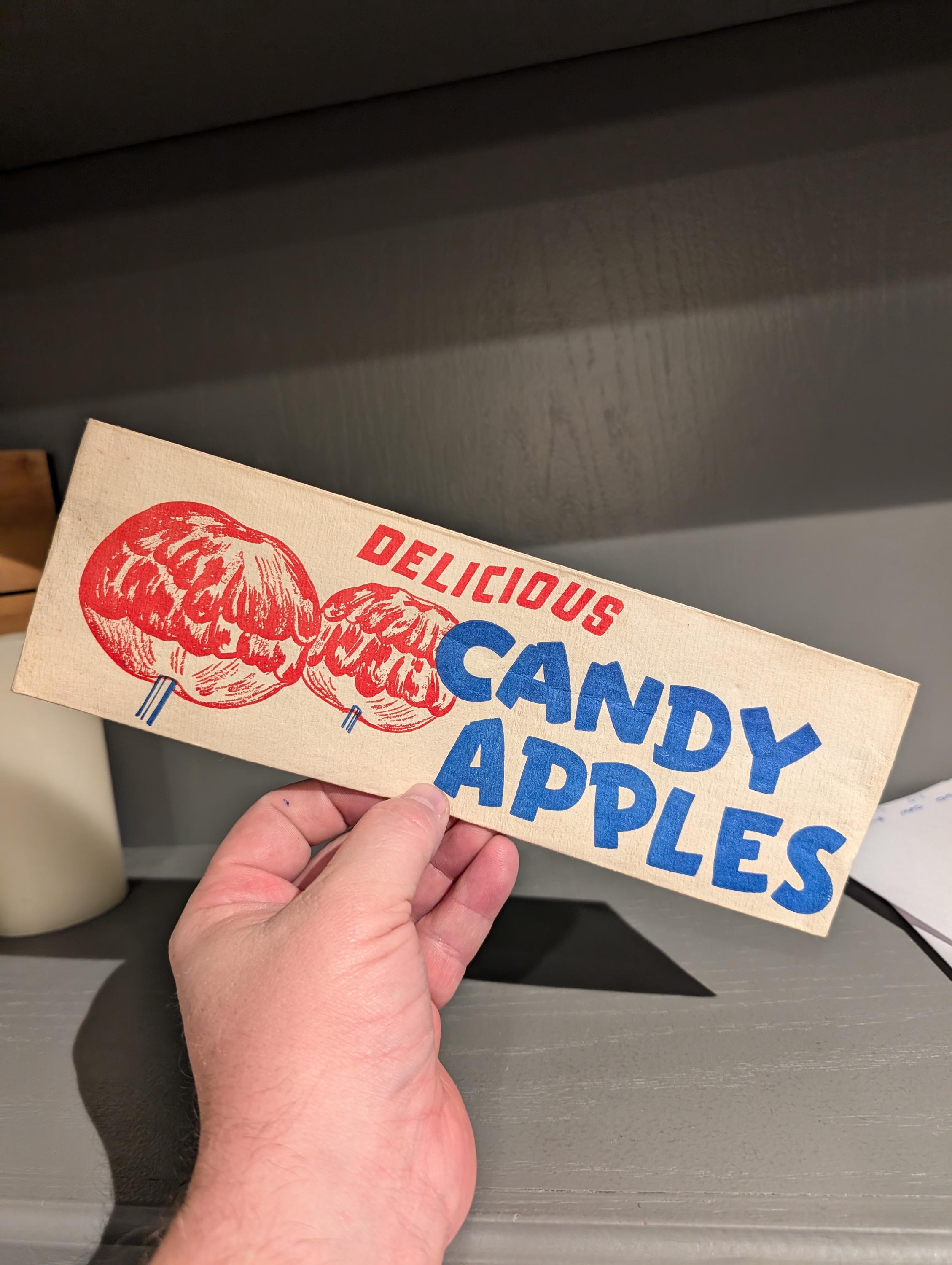 1969 Candy Apples Soda Jerk Paper Hat - Old & Unused!! Paperlynen 1960s ...