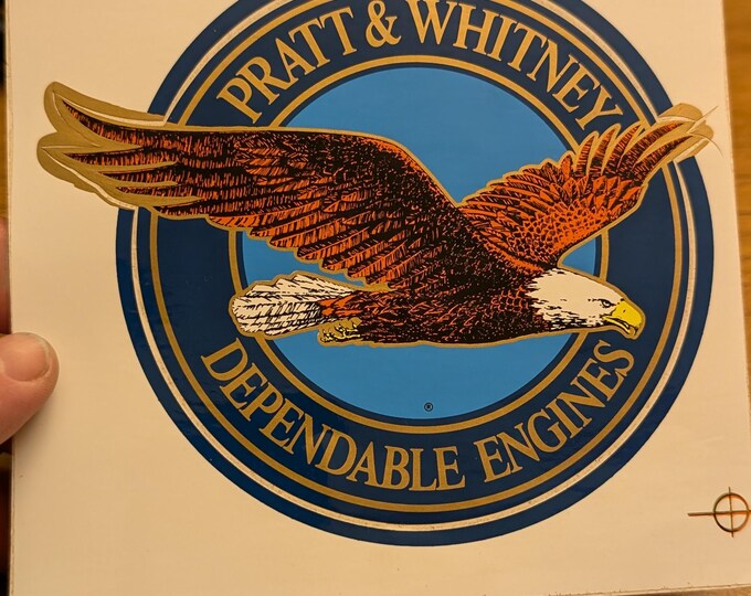 1990s Pratt & Whitney Engines Airplane Sticker - Old Original - Vintage ...