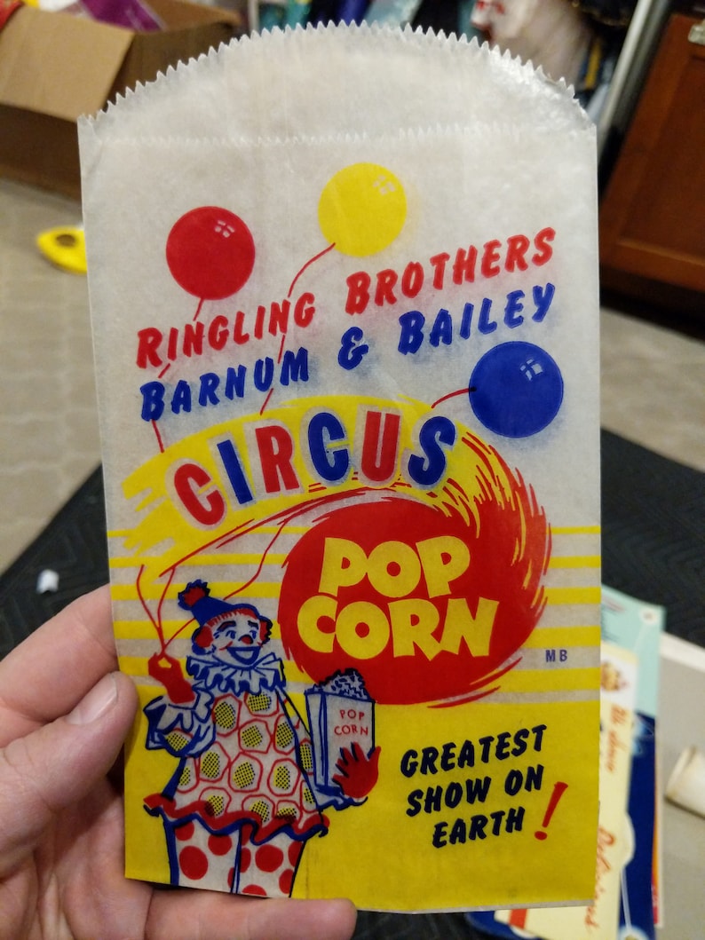 Old Unused Ringling Brothers Barnum & Bailey Circus Pop Corn - Etsy