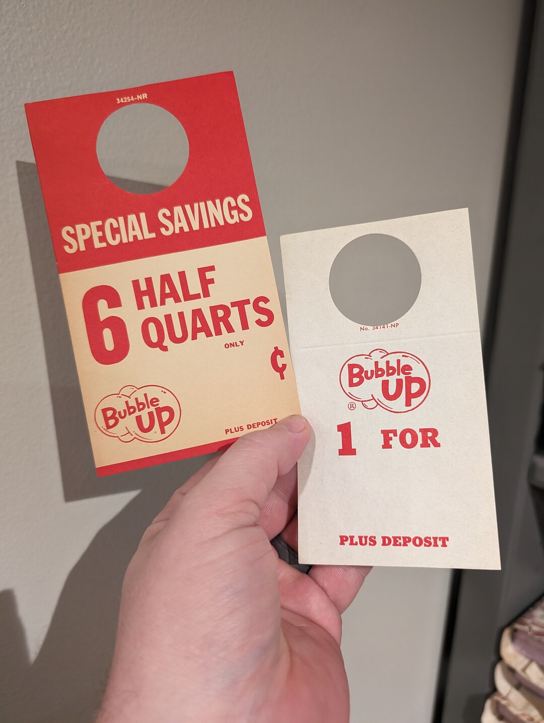 Pair of Original Bubble up Lemon Lime Bottle Signs. Old & Original ...