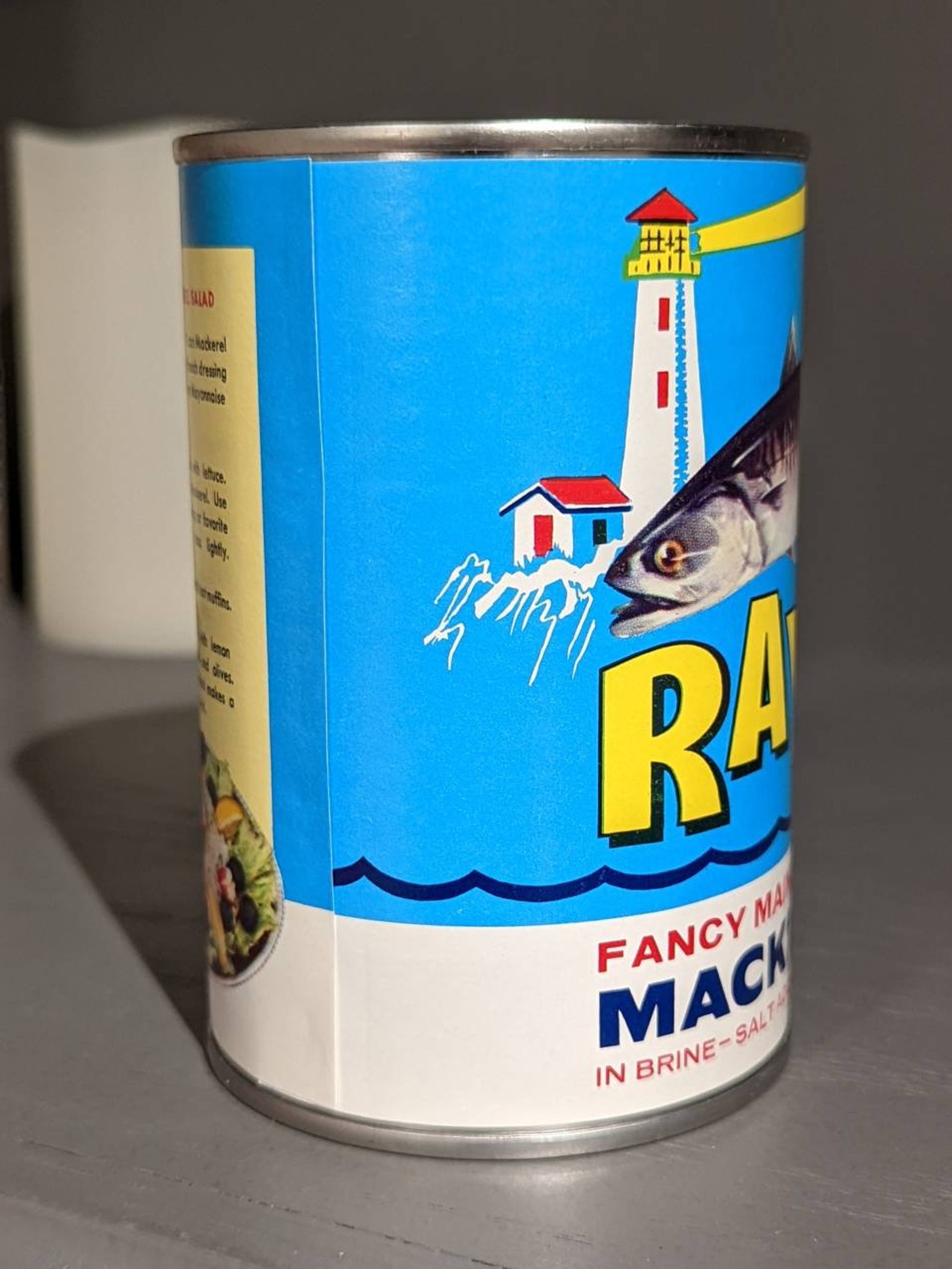 1960's Ray's Fancy Maine Mackerel Old Can Label on Can - Etsy