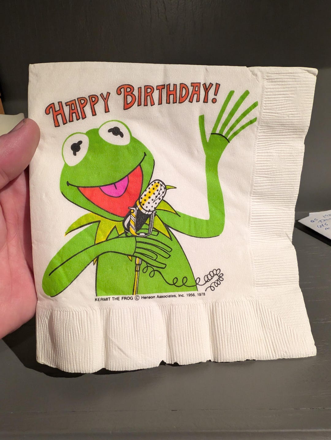 NOS 1970s the Muppets Kermit the Frog Happy Birthday Plate Themed ...