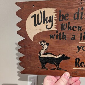 Original 1960's Don't Be A Stinker Skunk Vintage Basement Bar Mid ...