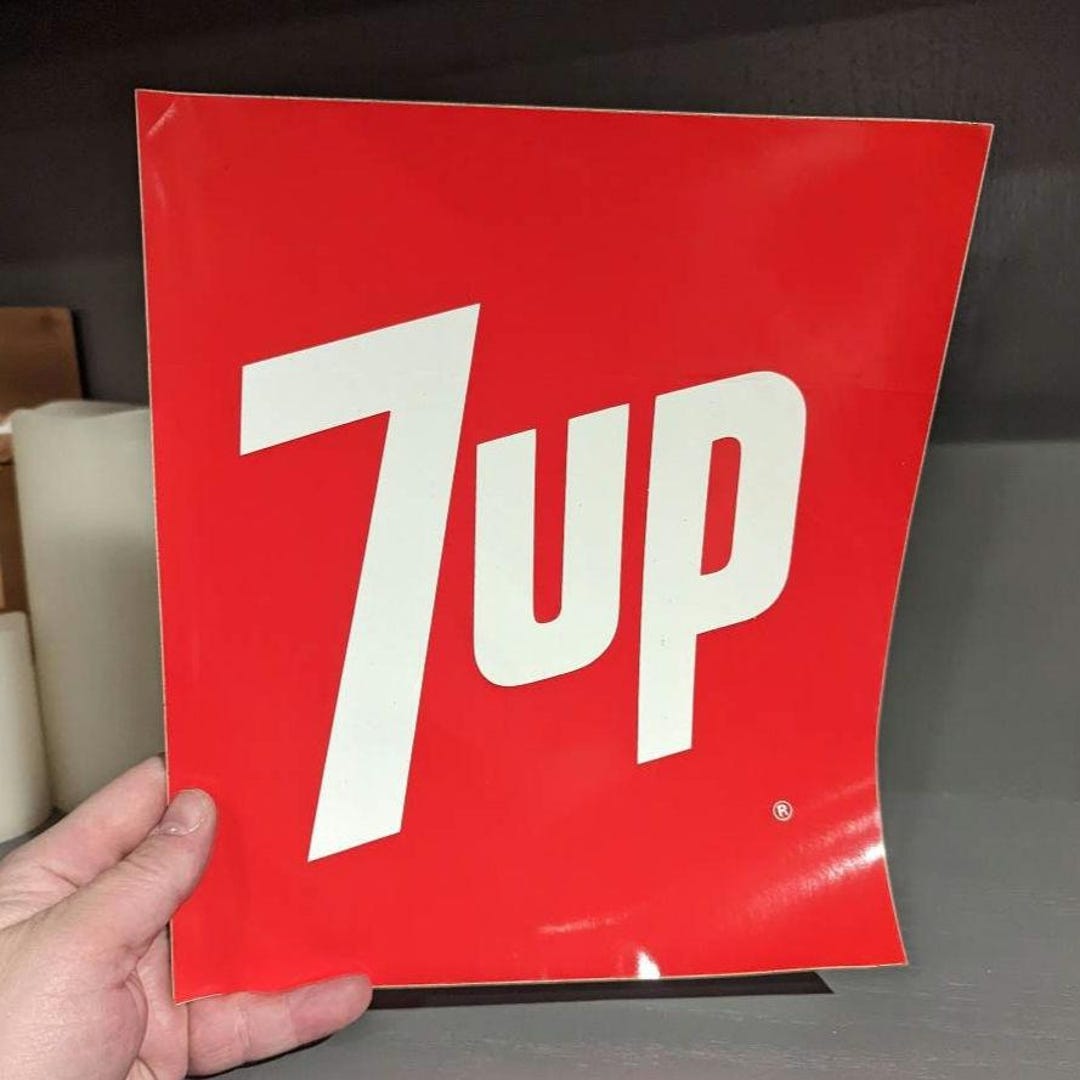 NOS 1978 7up Sign Decal Sicker Unused - 7up Brand - Etsy