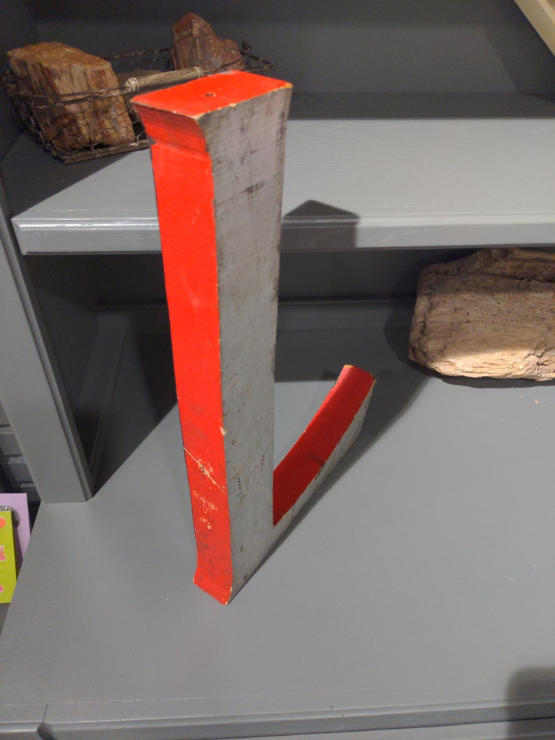 Large 18" L 1920's Billboard Letter Vintage Wood Sign - Old and ...