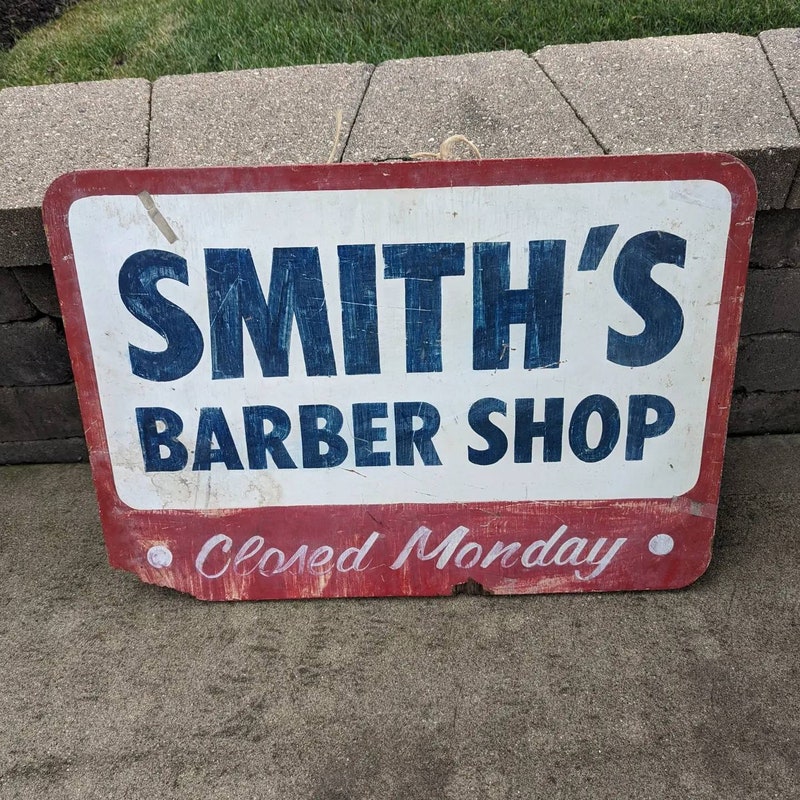 Barber Shop Sign - Etsy