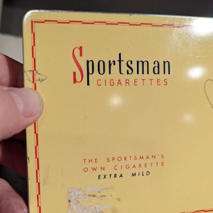1940's Sportman Cigarettes Vintage Tin - Old & Original Tin - Empty - Etsy