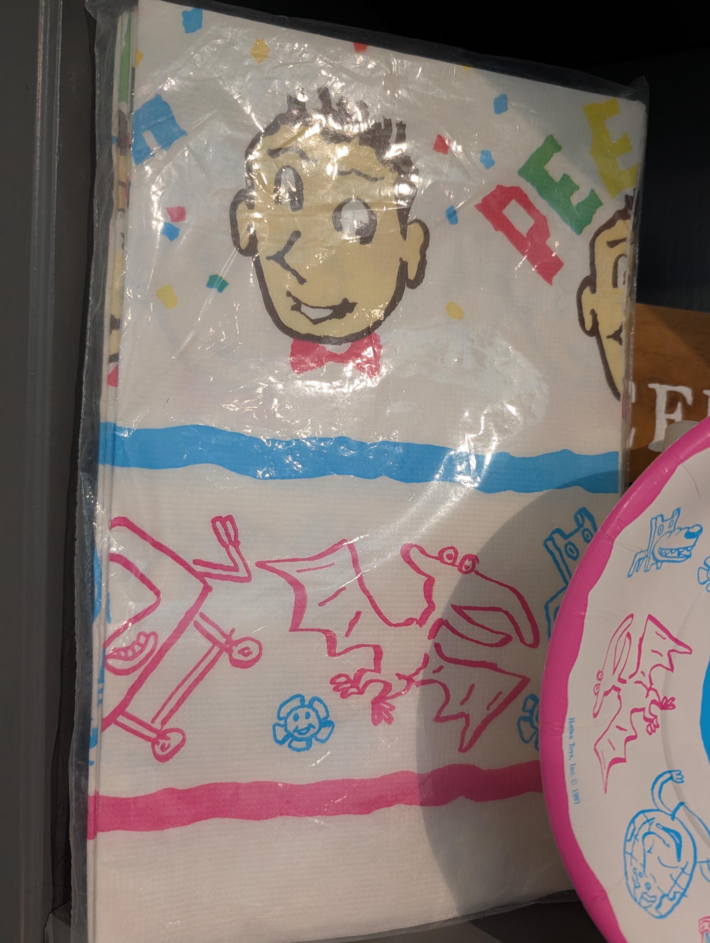 NOS 1987 Pee Wee Herman Birthday Paper Goods - CHOICE Hat, Plate ...