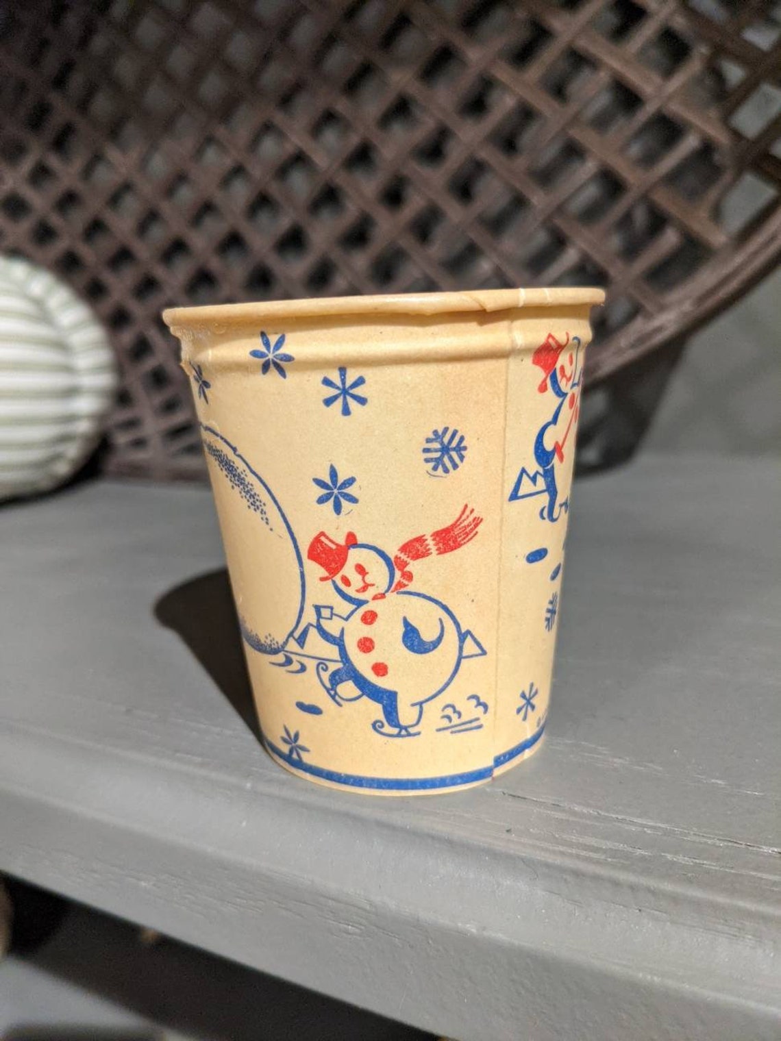 NOS 1940's Snowman Unknown Brand Ice Cream Sundae Cup | Etsy