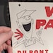 Original 1950's Dupont Paints WET PAINT Cardboard Sign - Vintage - Etsy