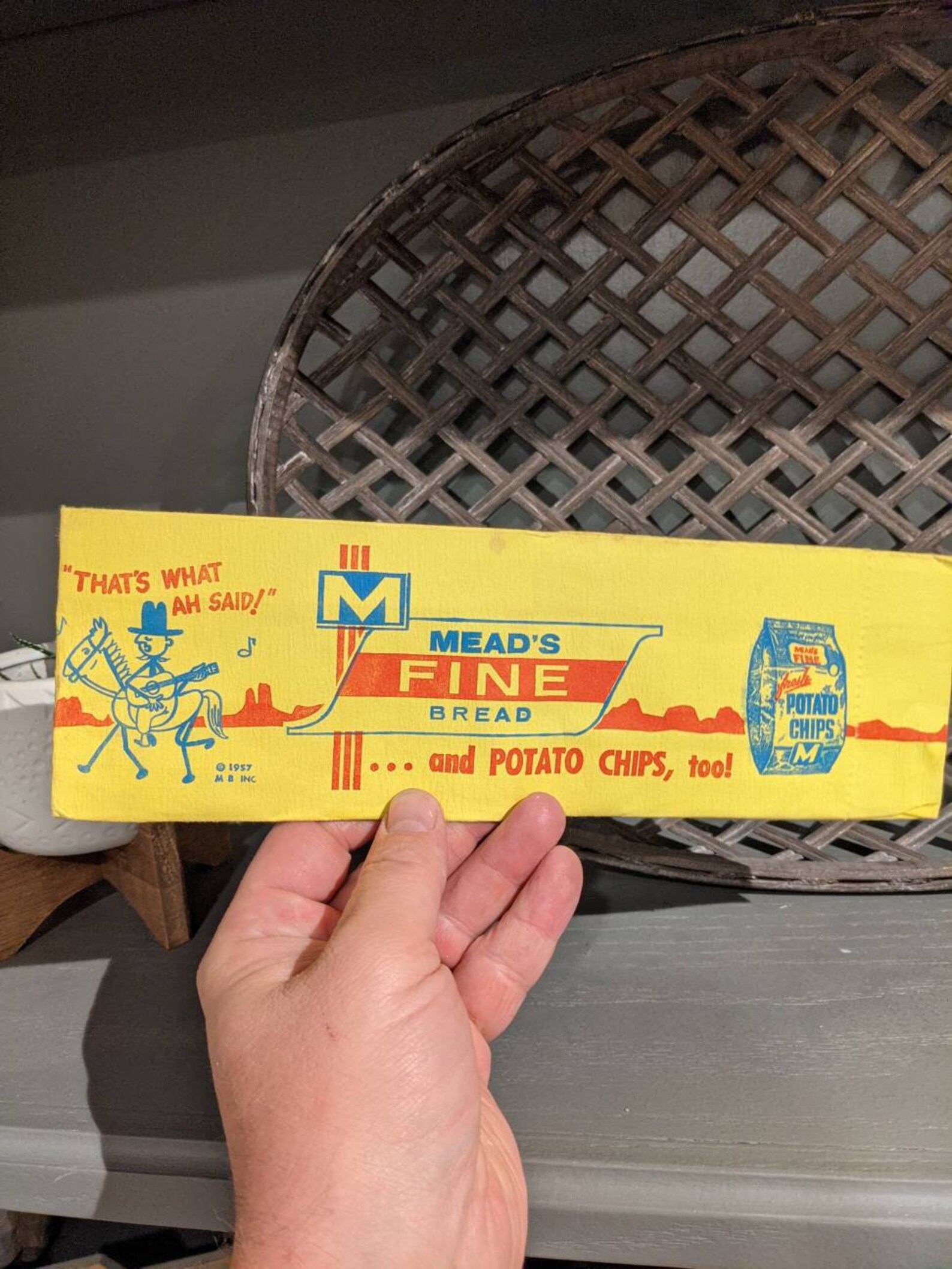 1970 NOS Mead Fine Bread and Potato Chips Bread Paper Hat - Etsy