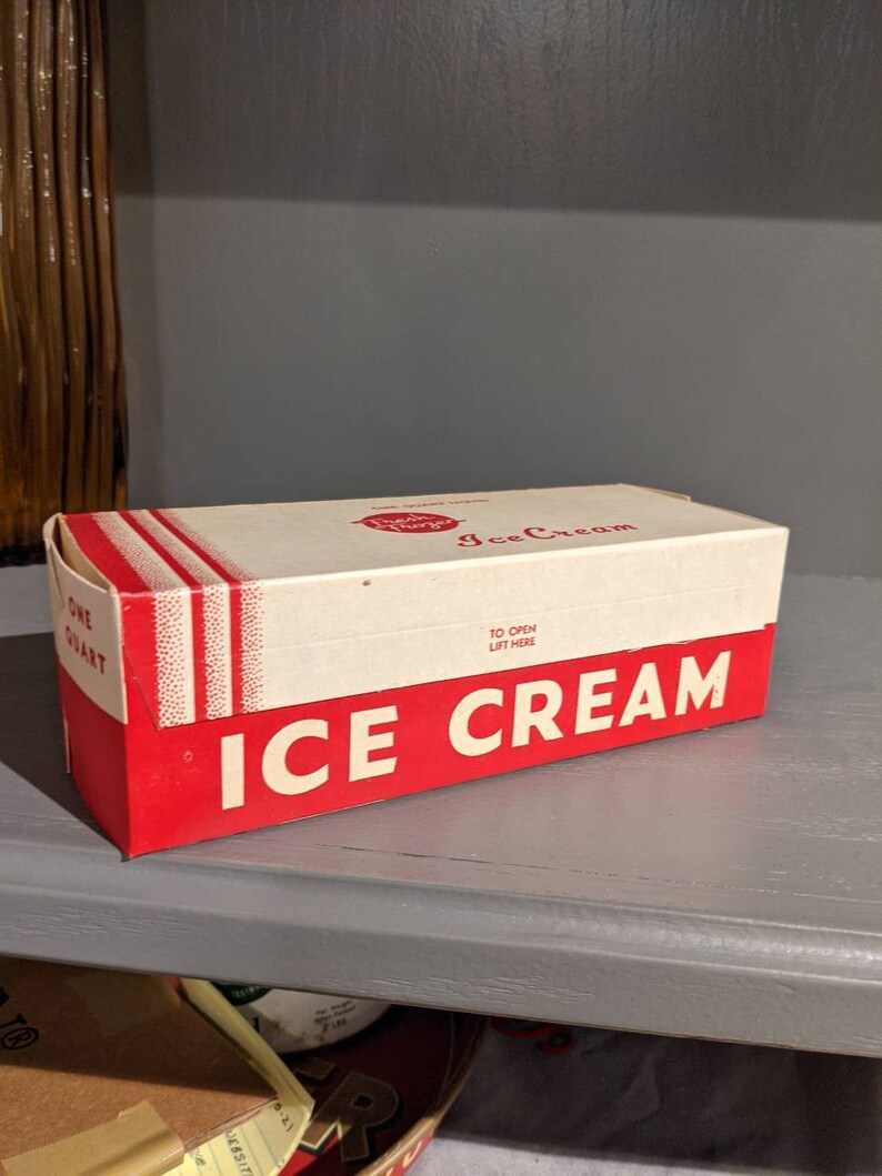 1940's Fresh Frozen Ice Cream Box Vintage Theatre or - Etsy