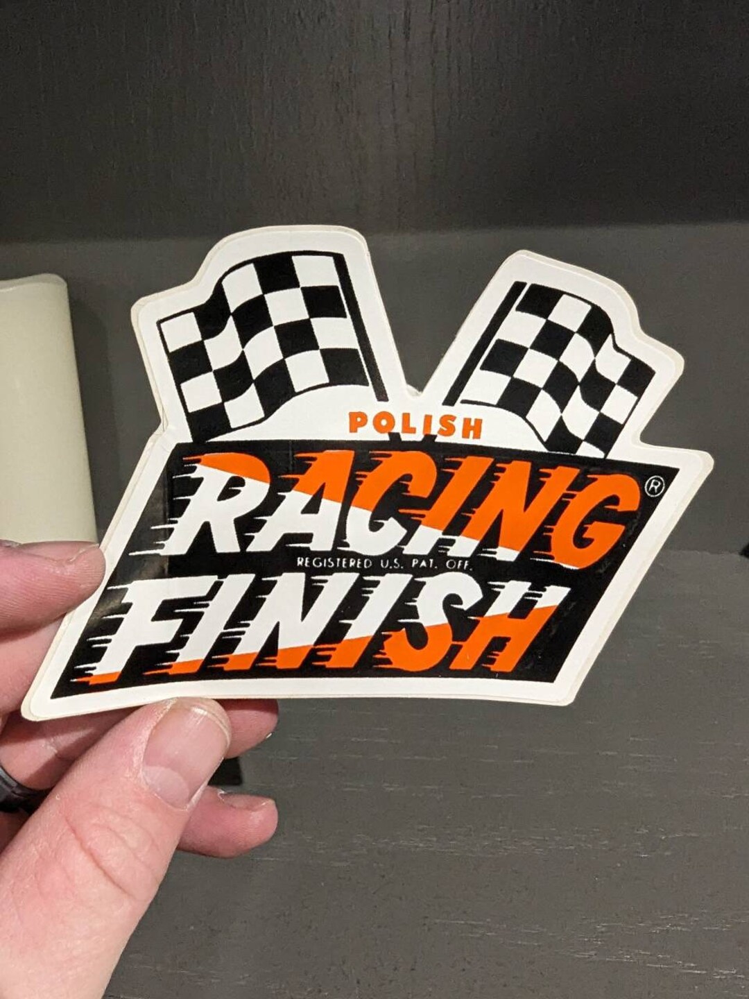 NOS Old and Original 1980s Vintage Racing Finish Car Wax Sticker ...