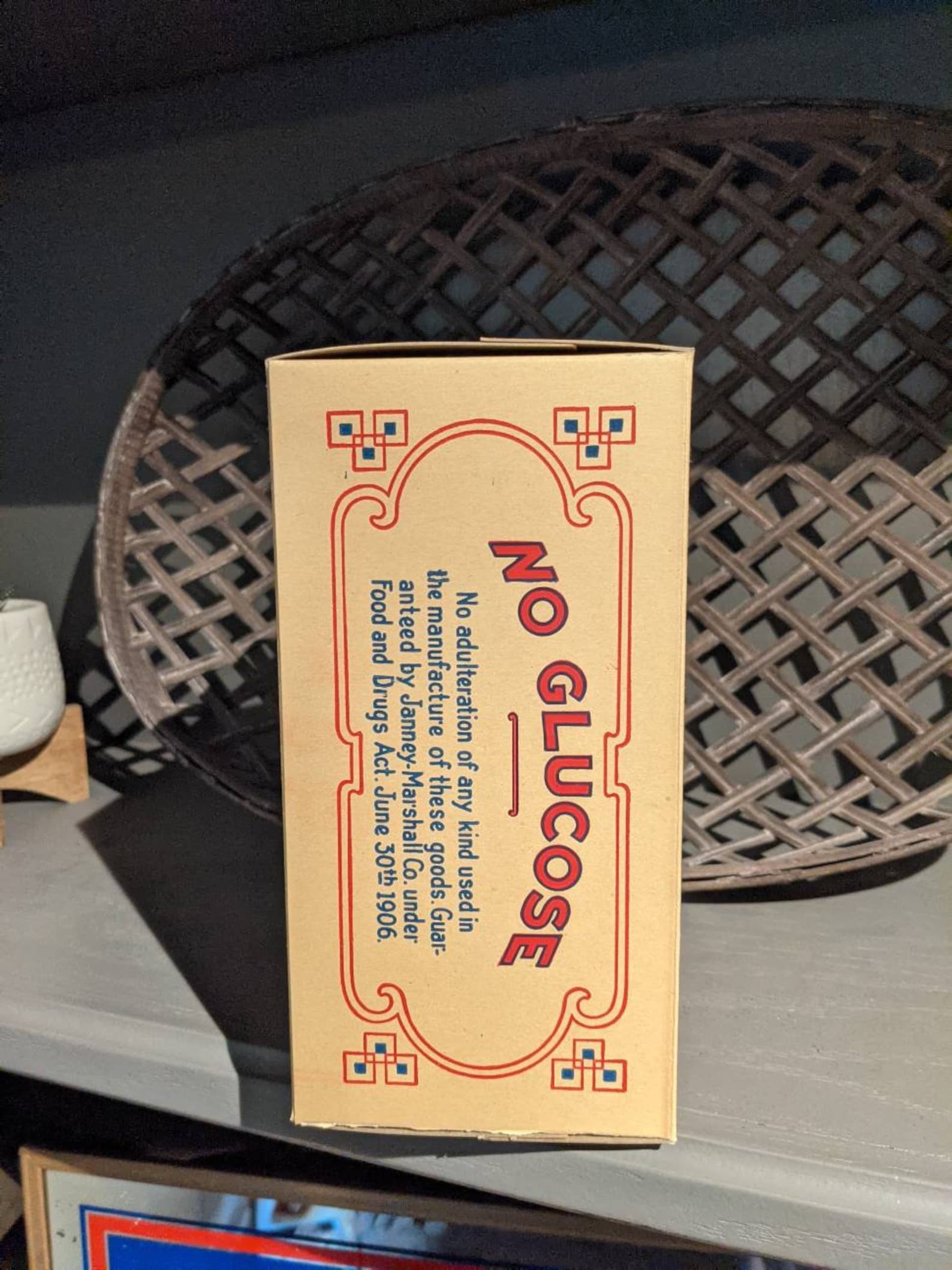 NOS 1910's Janney's Pure Candy 5lb Stick Candy Box Treat Box - Vintage ...