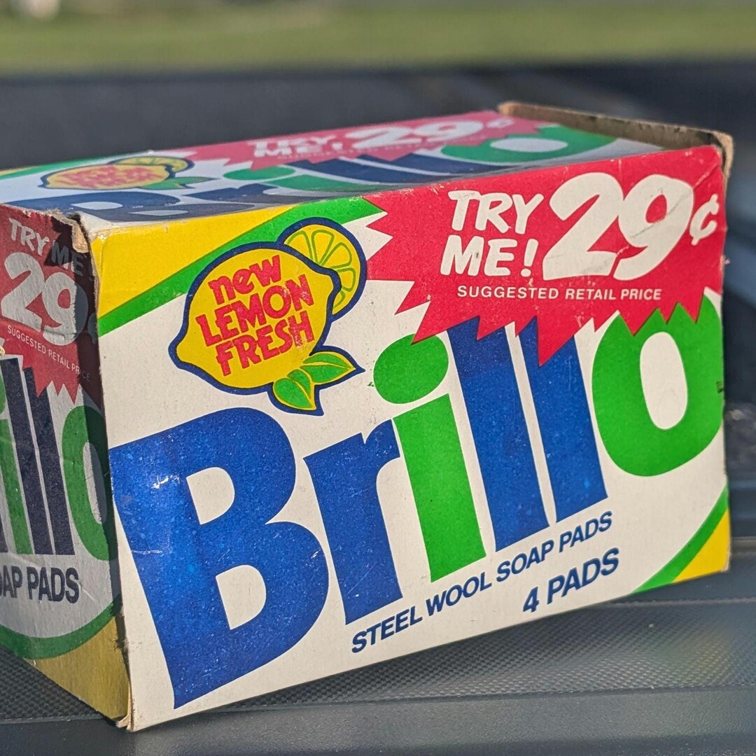 Original 1980s 90s Brillo Soap Box Vintage Product Old & Original - Etsy