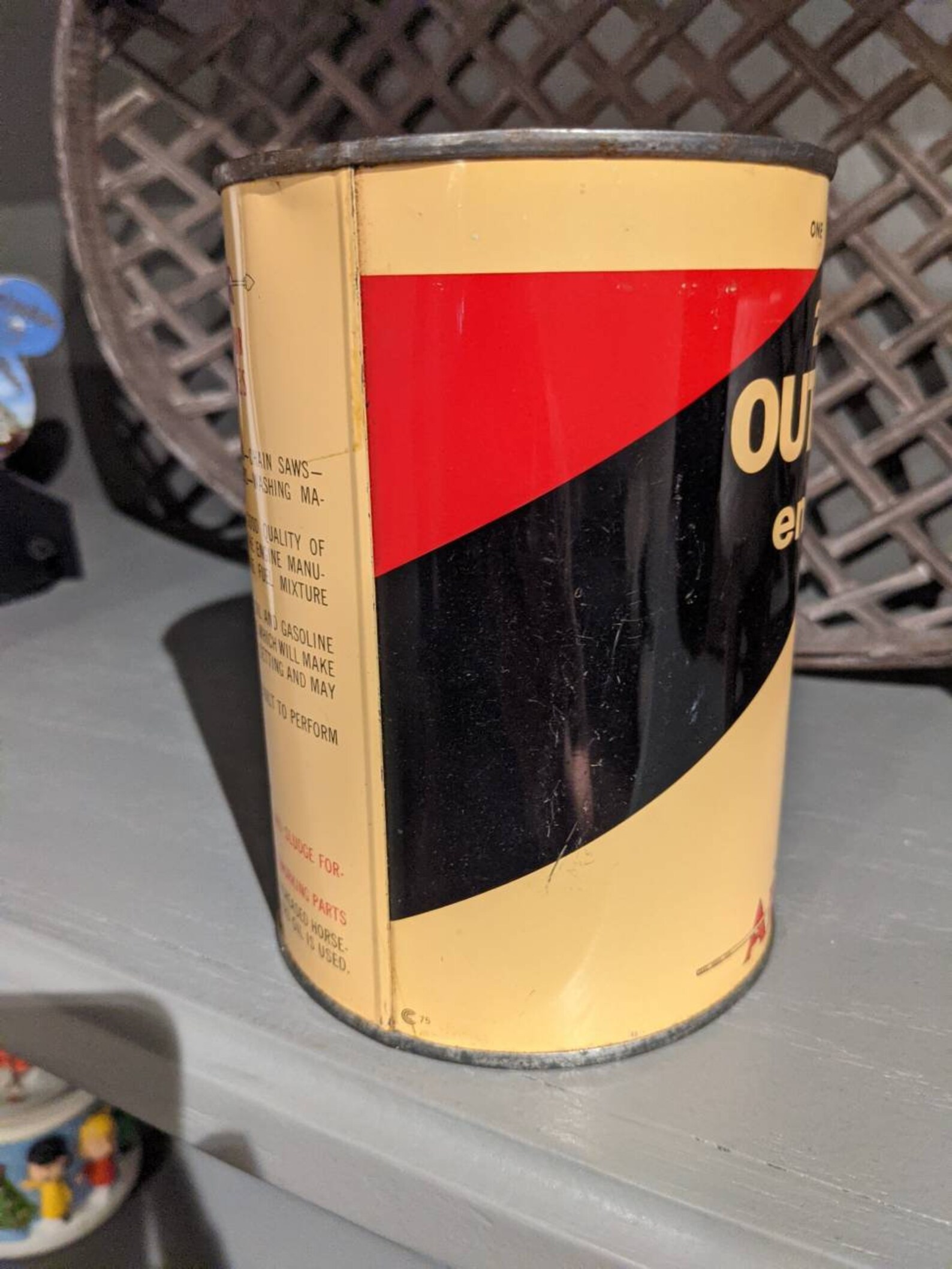 Archer Outboard Engine Oil Quart Motor Oil Can Metal Old & - Etsy