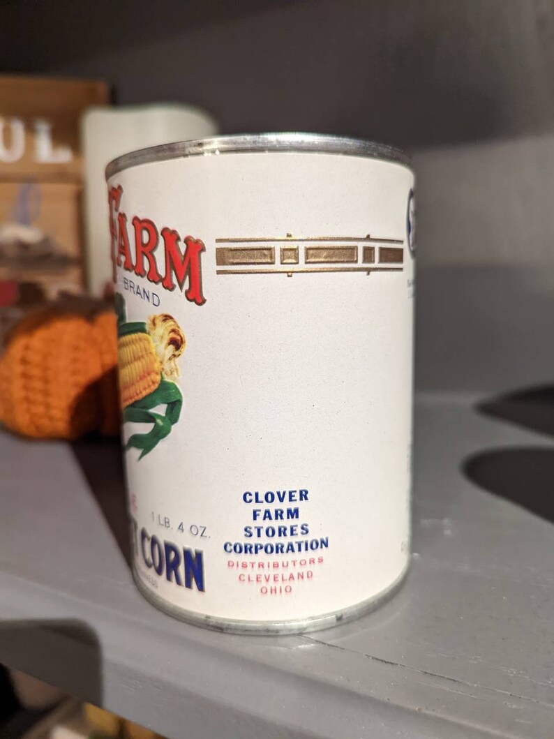 1940's Clover Farm Sweet Corn Can Label on Can Kitchen Products ...