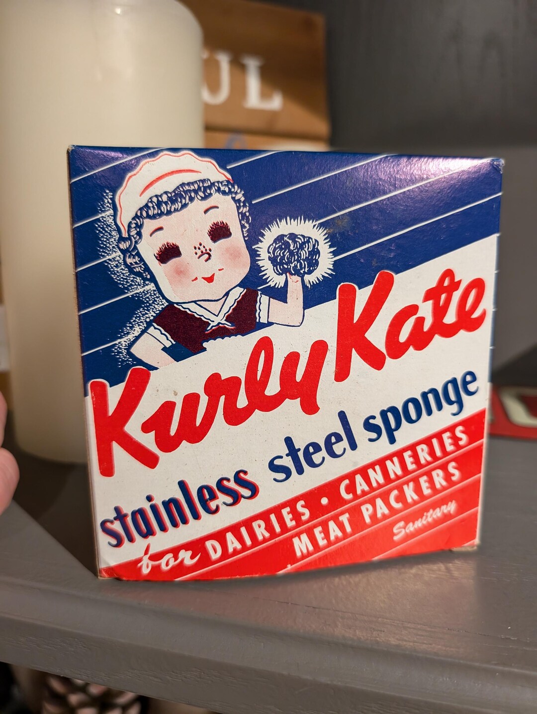 Old & Original 40s 50s Kurly Kate Stainless Steel Spounge Pot Scrubber ...