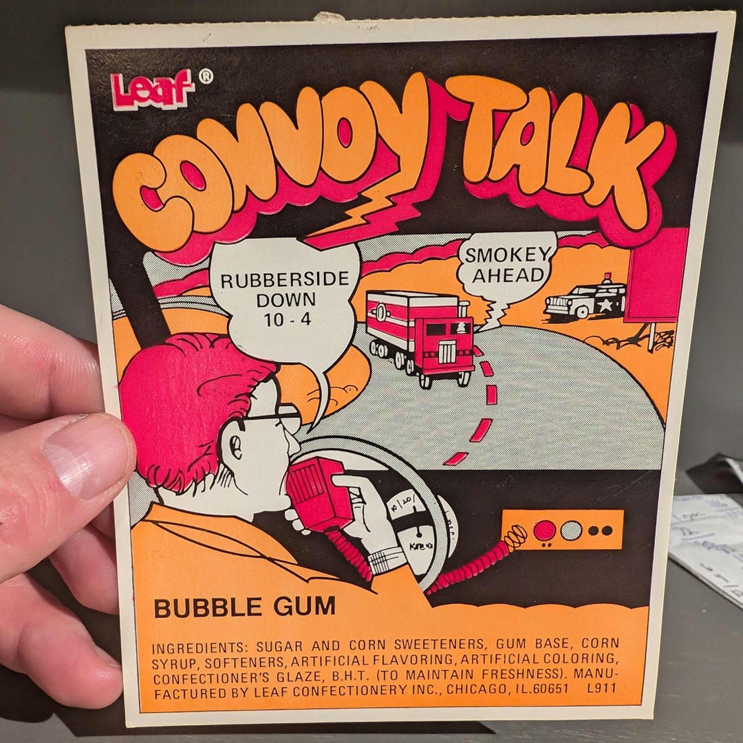 NOS 1960s Leaf Convoy Talk Gumball Machine Price Sign - Cardboard ...