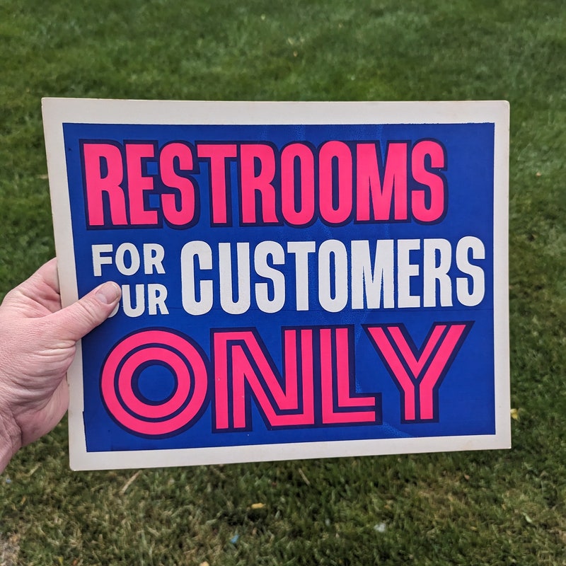 Customers Only Sign - Etsy