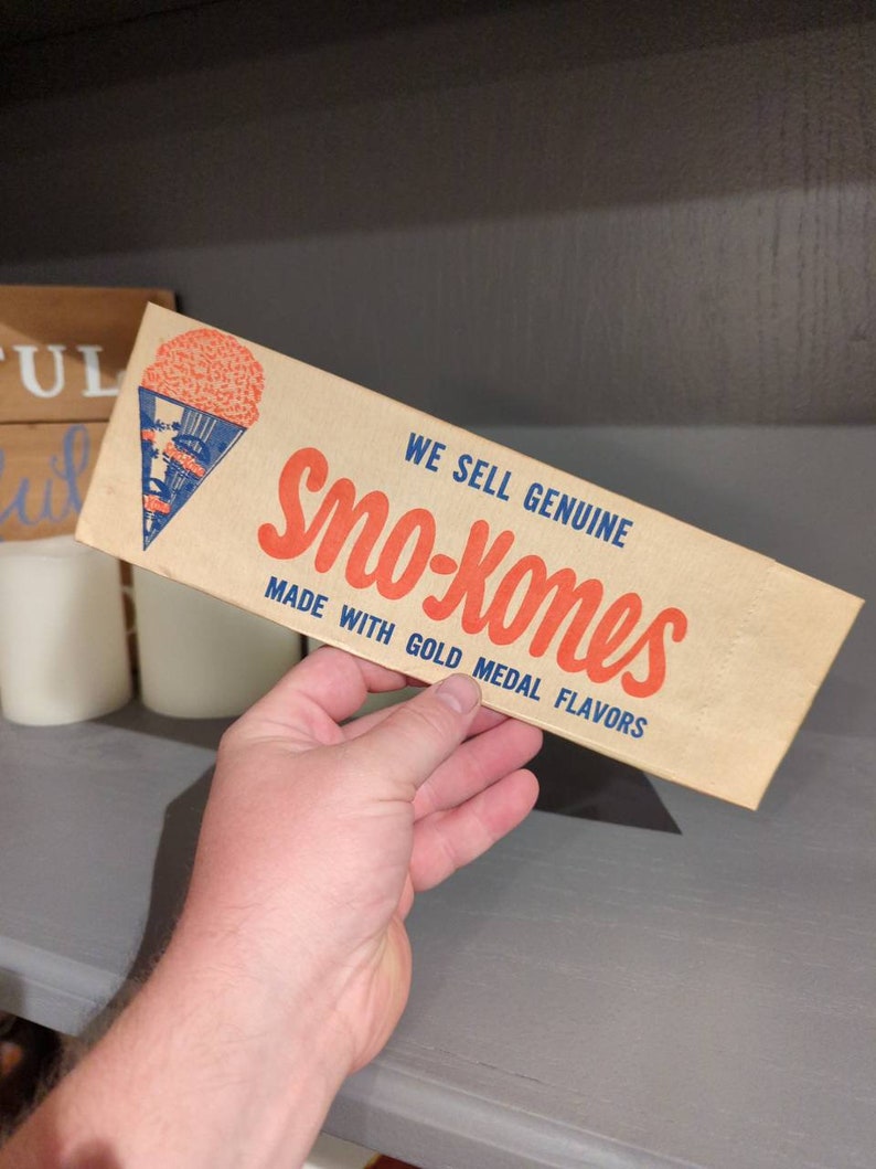 1959 Sno-cones Soda Jerk Paper Hat Old & Unused Paperlynen - Etsy