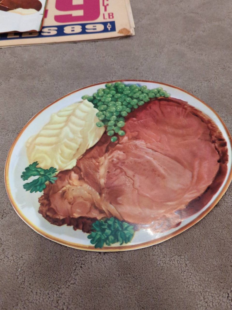 1960's Prime Rib Dinner Plate Diner Sign Die Cut Soda | Etsy