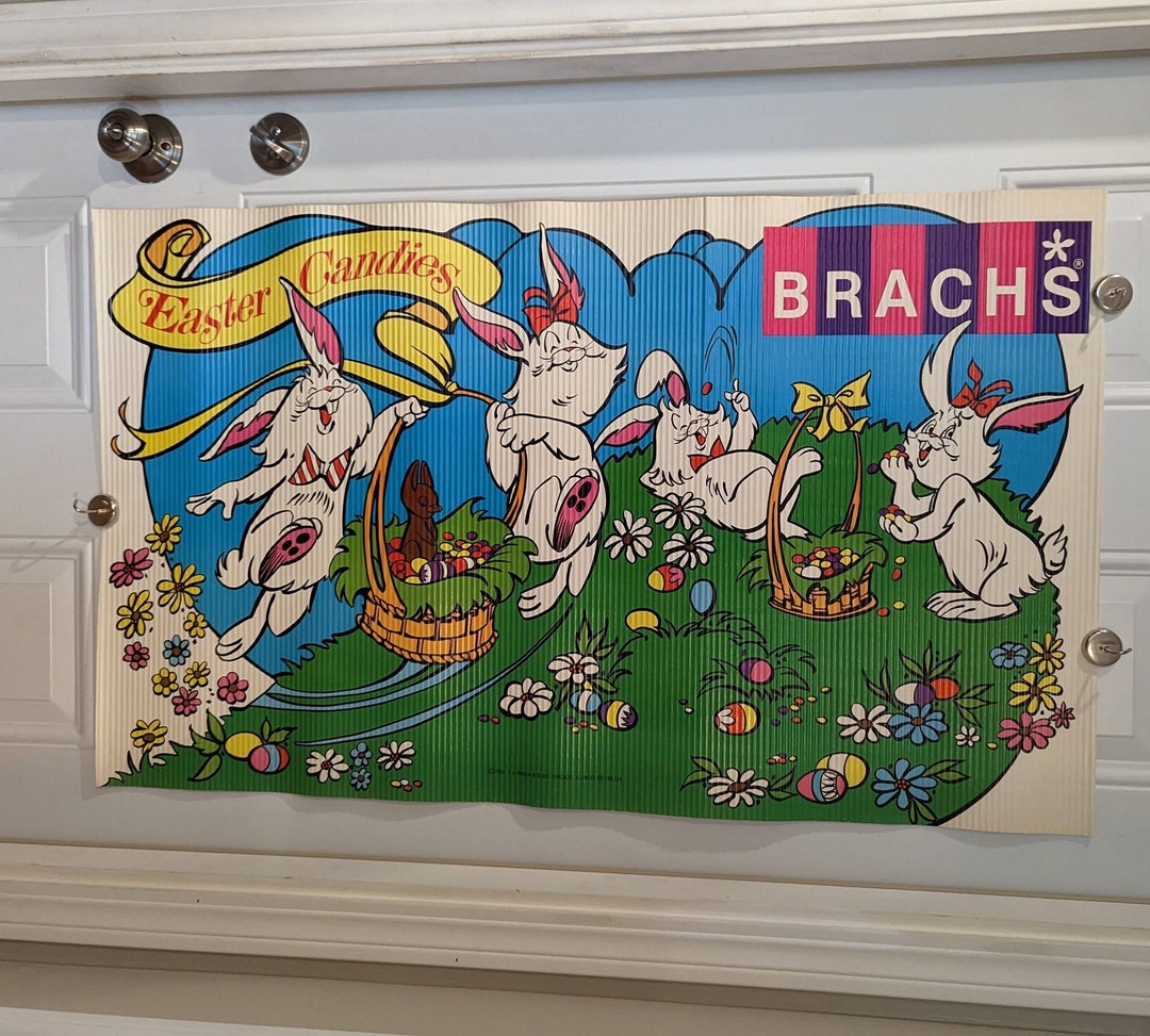 Large 1986 Brach's Candy Easter Candies Treats Display Original Grocery ...