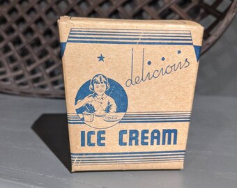NOS 1940's Allen's Sealtest Ice Cream Container Half | Etsy