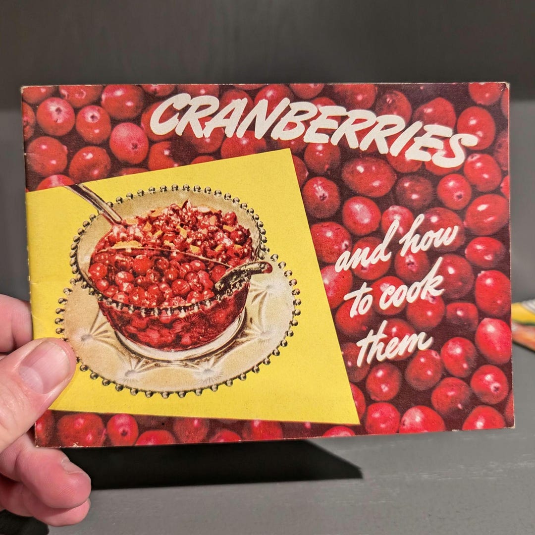 1940s Eatmor Cranberry Vintage Recipe Booklet Anamorphic Cranberries ...
