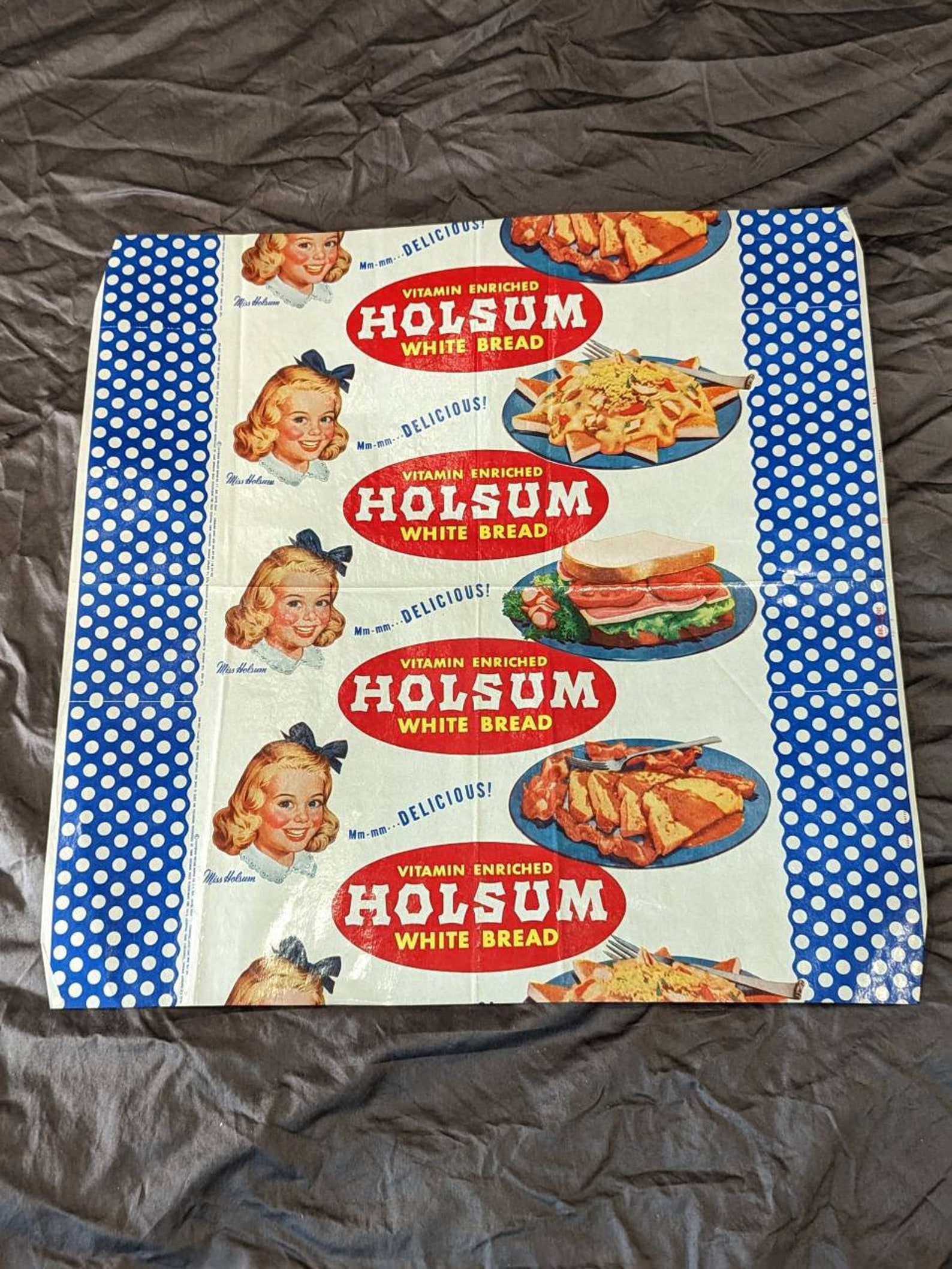 1940's-60's Vintage Bread Wrappers- Display Loaf - Bakery - Old ...