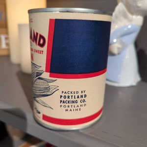 1940's Portland Brand Sweet Corn Can Label on Can Original Vintage ...