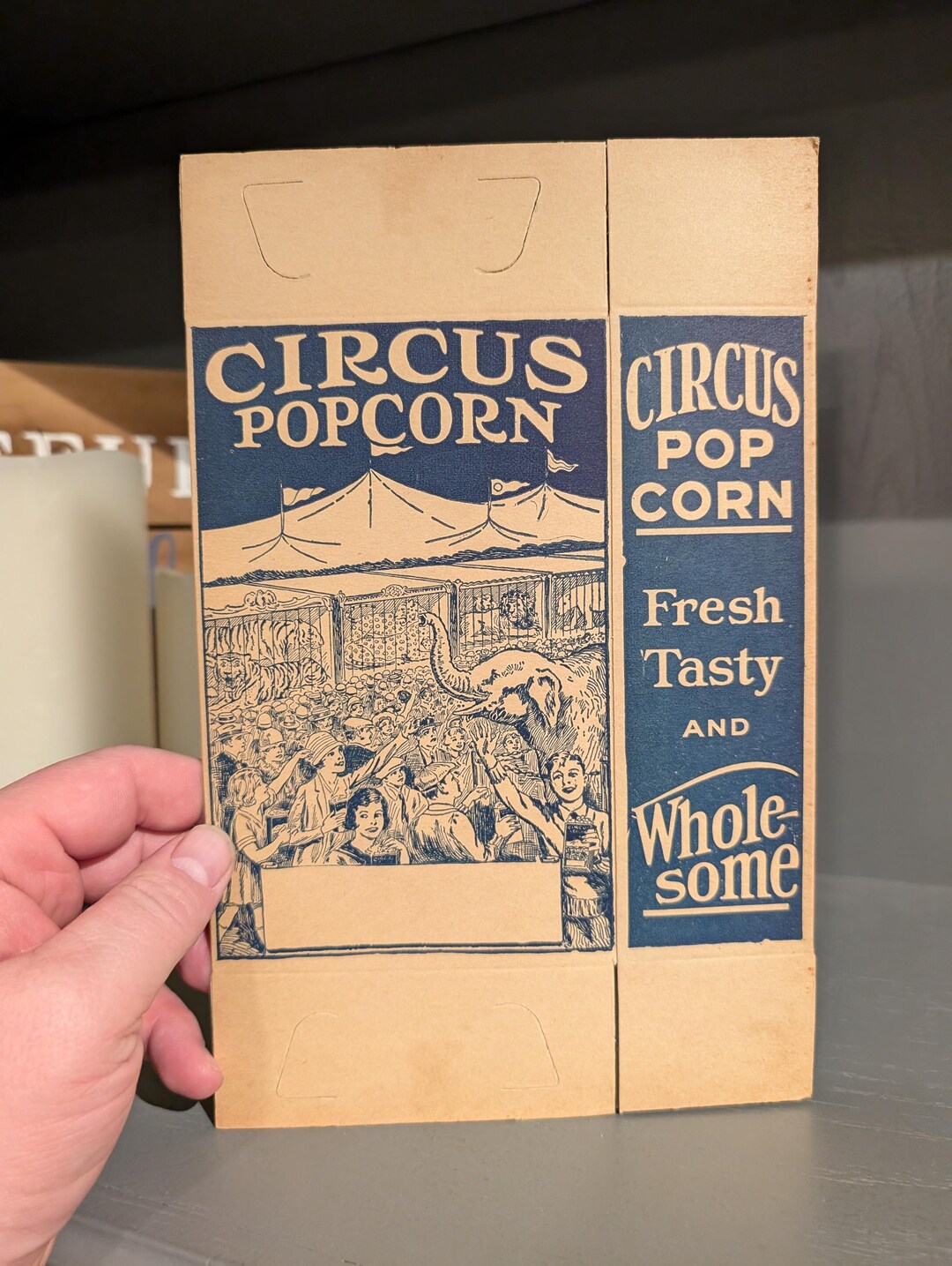 1930's 1937 Circus Pop Corn Box Old & Original - Etsy