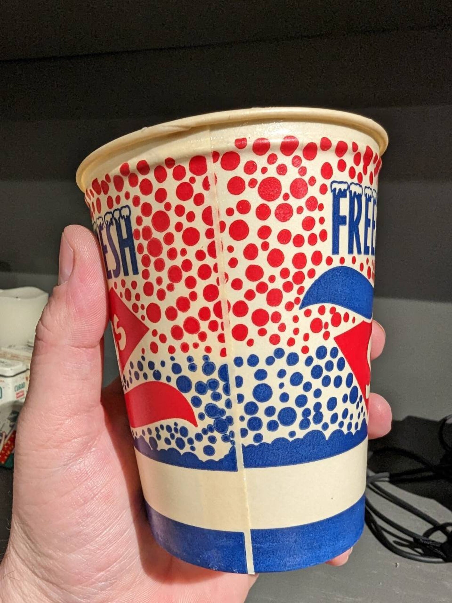 NOS 1960's Freezer Fresh Malts Shakes Waxed Paper Cup - Old & Original ...