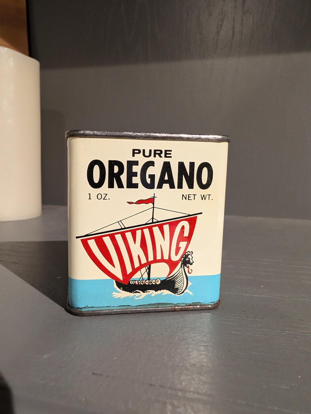 1960s Old & Original Viking Stores Oregano Spice Seasoning Spice Tin ...