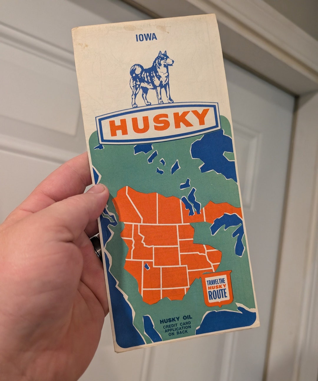 1970's 1971 Husky Company Road Map of Iowa Old & Original - Husky Oil ...