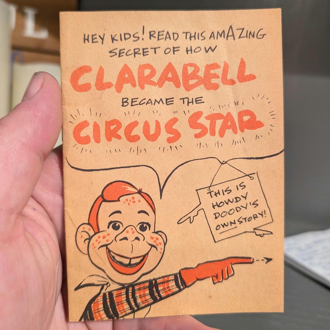 1950s Wonder Bread Comic Book Clarabell the Circus Star With Howdy ...